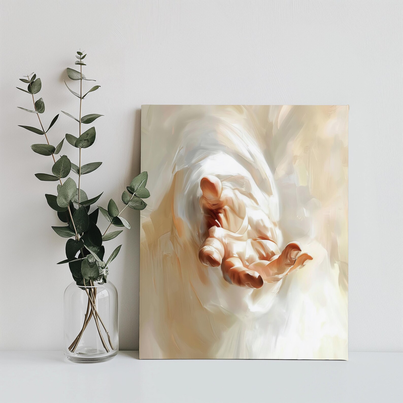 Jesus Christ Hands Art: Resurrected Christ, Christian Home Decor ...
