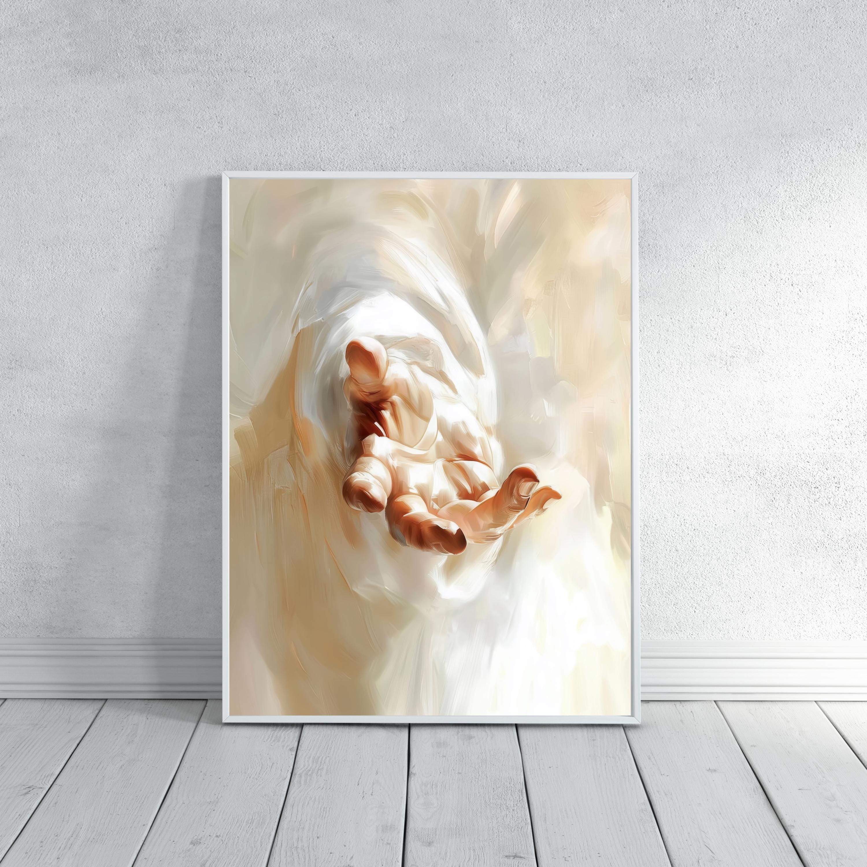 Jesus Christ Hands Art: Resurrected Christ, Christian Home Decor ...