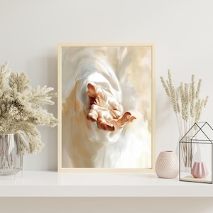 Jesus Christ Hands Art: Resurrected Christ, Christian Home Decor ...