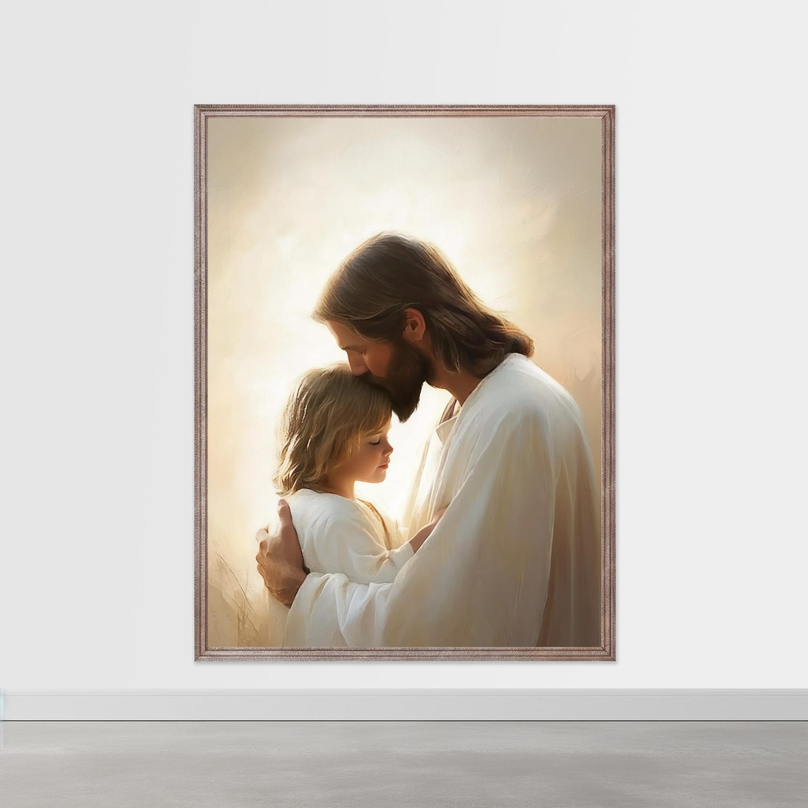 Jesus Carrying Cross - Lent Wall Art, Holy Week LDS Artwork, Good ...