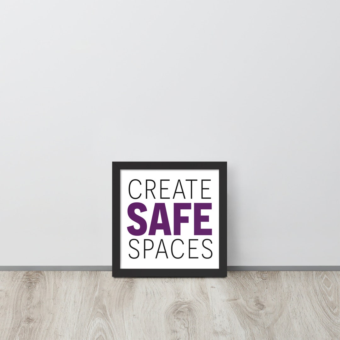 Create Safe Spaces Poster Image / Safe Spaces / Inclusion / Pride - Etsy
