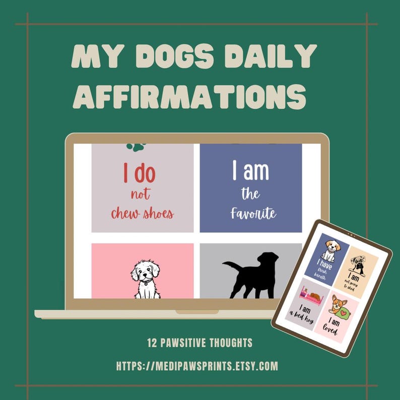Affirmation Cards for Dogs - Etsy