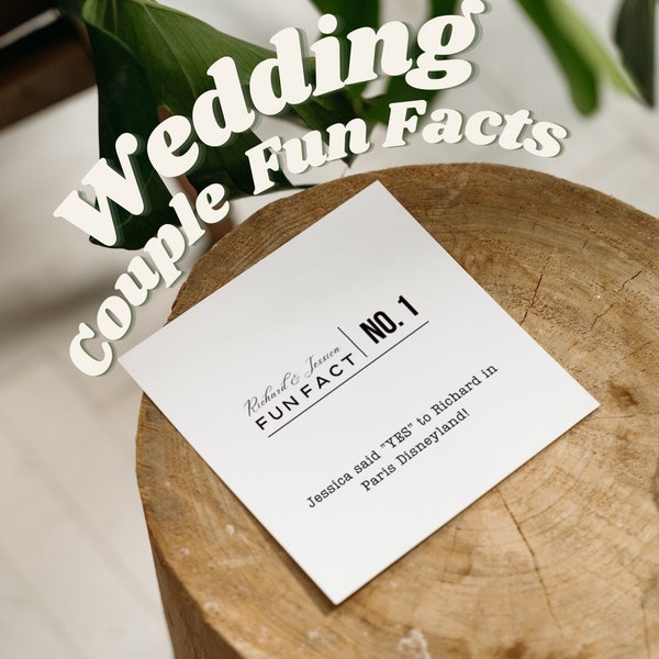 Wedding Fun Facts - Etsy
