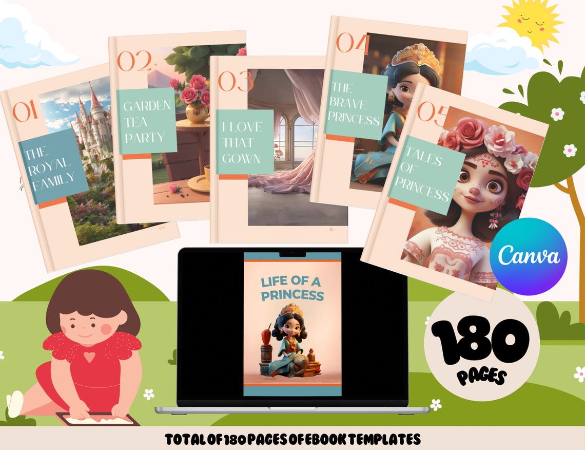 Children's Storybook Bundle: 100+ Pages, Canva Editable (digital ...