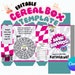 Editable Mini Brands Cereal Box, Cereal Box Template, Kids Birthday ...