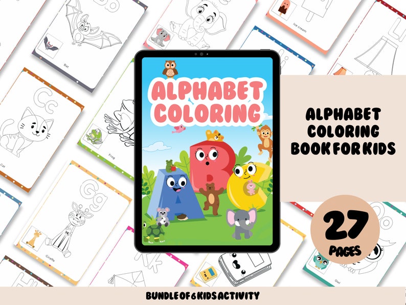 Toddler Learning Activity Bundle: Shapes, Alphabet, CVC Words (canva ...