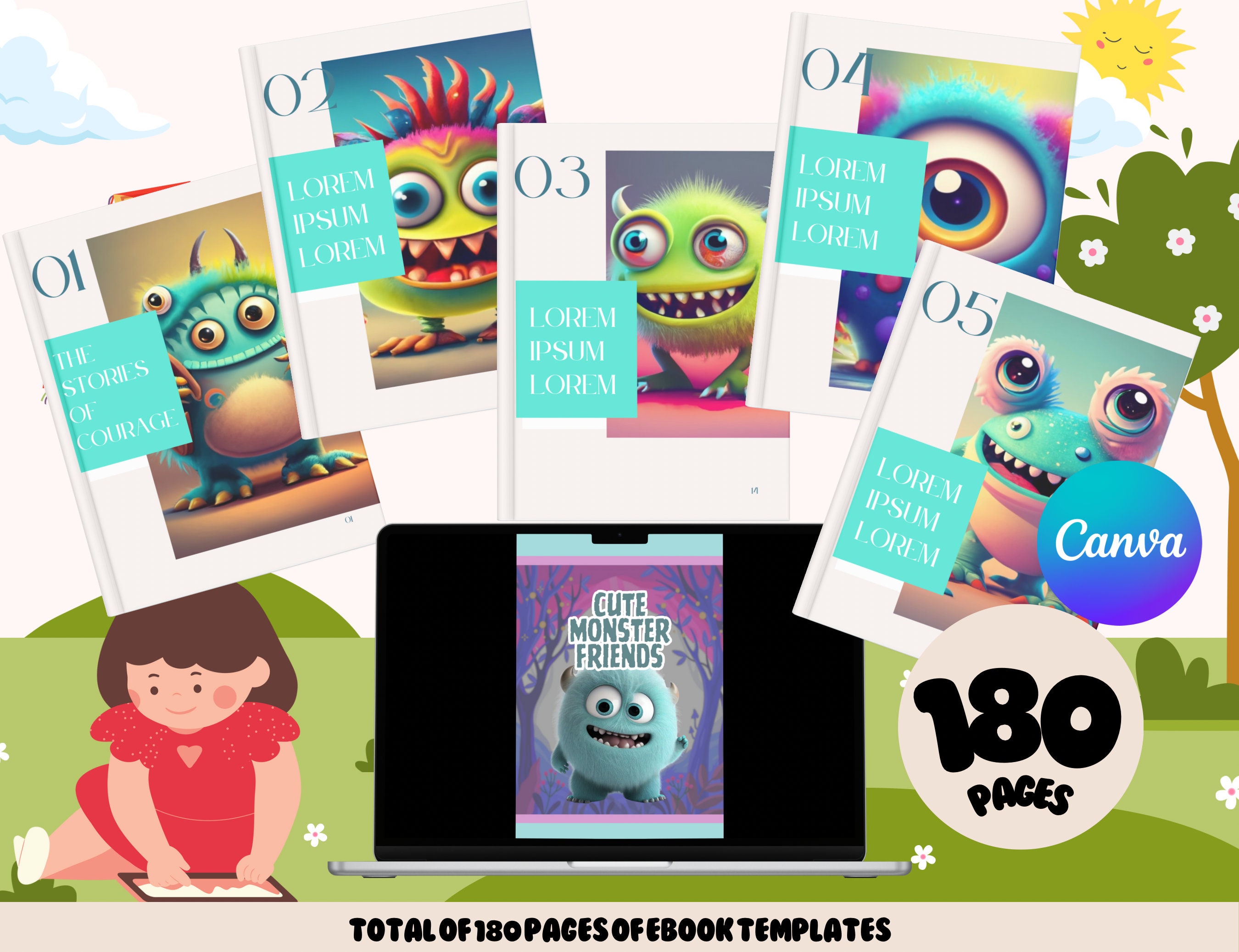 Children's Storybook Bundle: 100+ Pages, Canva Editable (digital ...