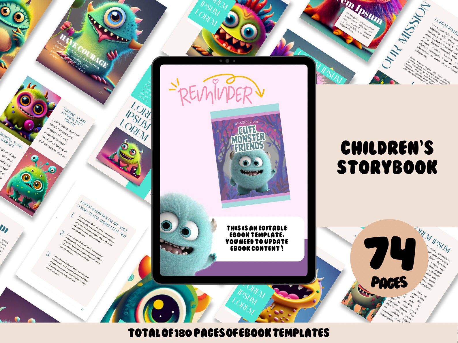 Children's Storybook Bundle: 100+ Pages, Canva Editable (digital ...