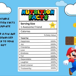 Editable Super Mario Cereal Box, Fun Cereal Box Template, Kids Birthday ...
