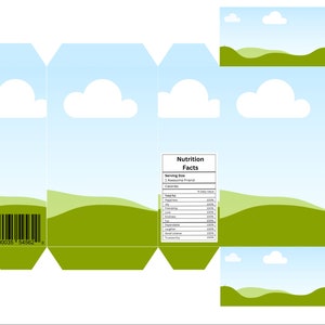 Editable Cereal Box, Cereal Box Template 0.95oz, Cereal Packaging ...