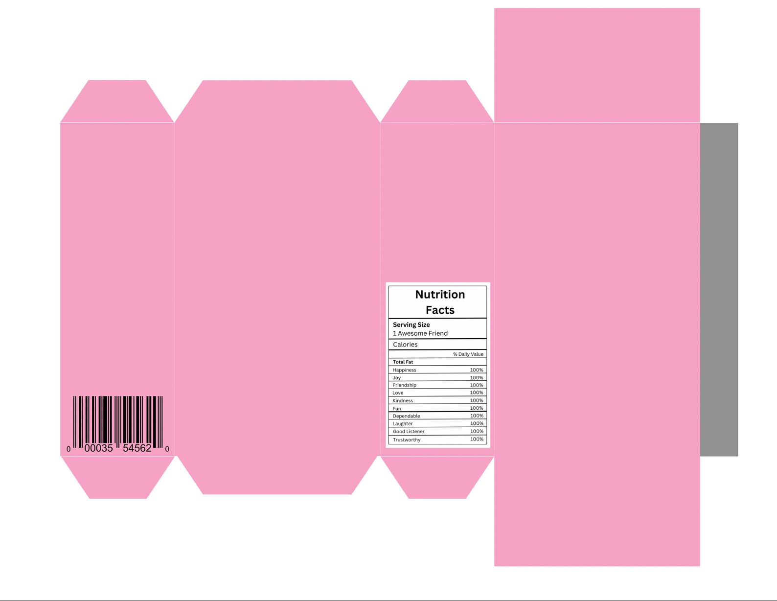 Editable Cereal Box Template: Printable Gift Box (8.5 X 11 Sheet) - Etsy