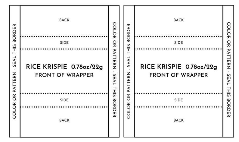 Editable Rice Krispies Treat Template: Printable Packaging (8.5 X 11 ...