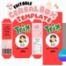 Editable Trix Birthday Girl Cereal Box, Cereal Box Template, Kids ...
