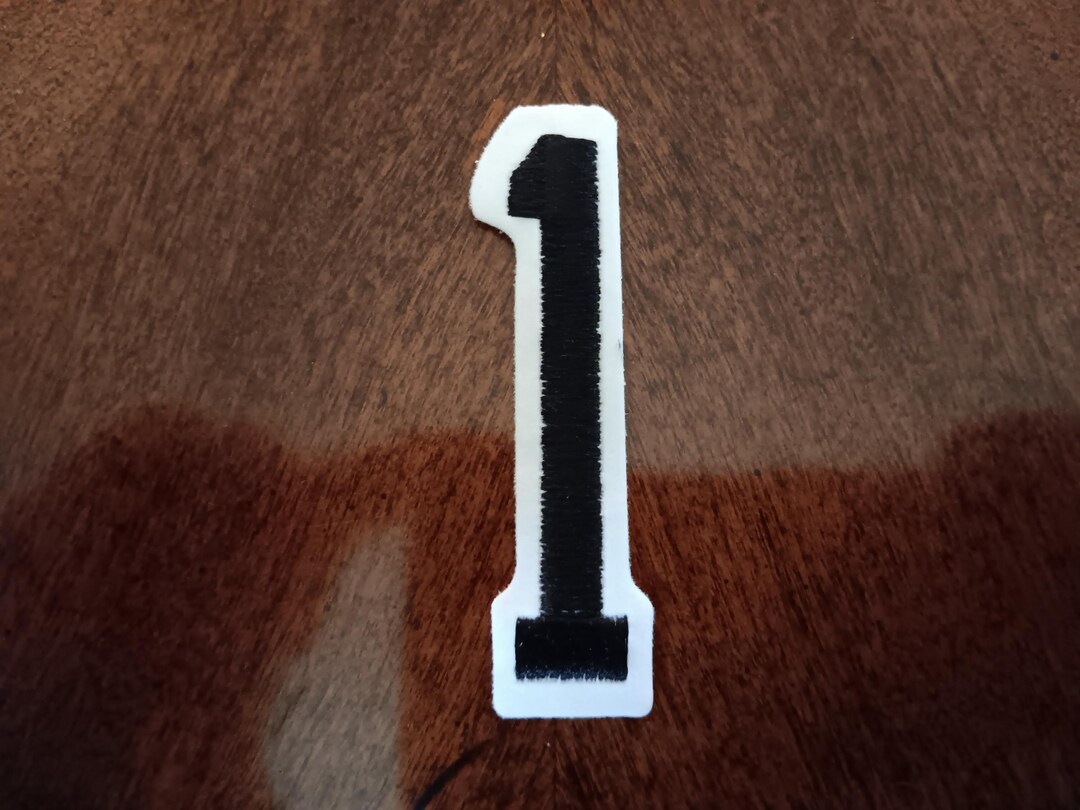 Vintage Number 1 Patch Iron on Stick On - Etsy