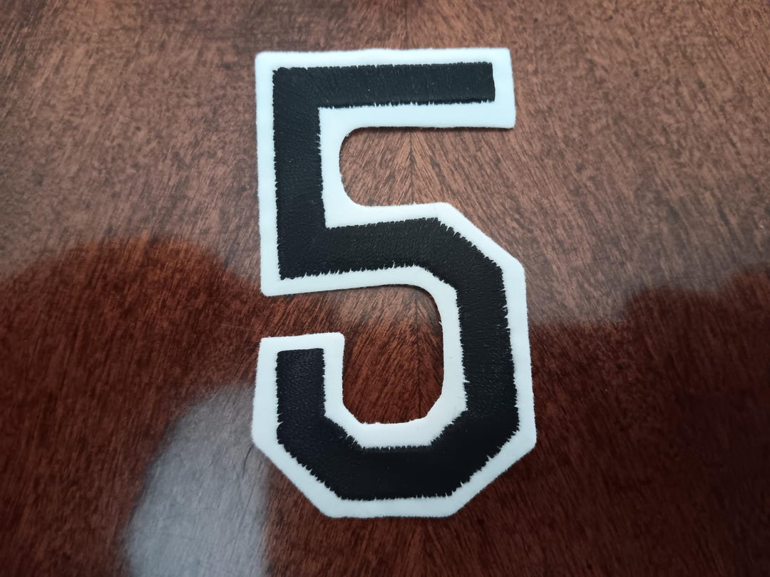 Vintage Number 5 Patch Iron on Stick On - Etsy