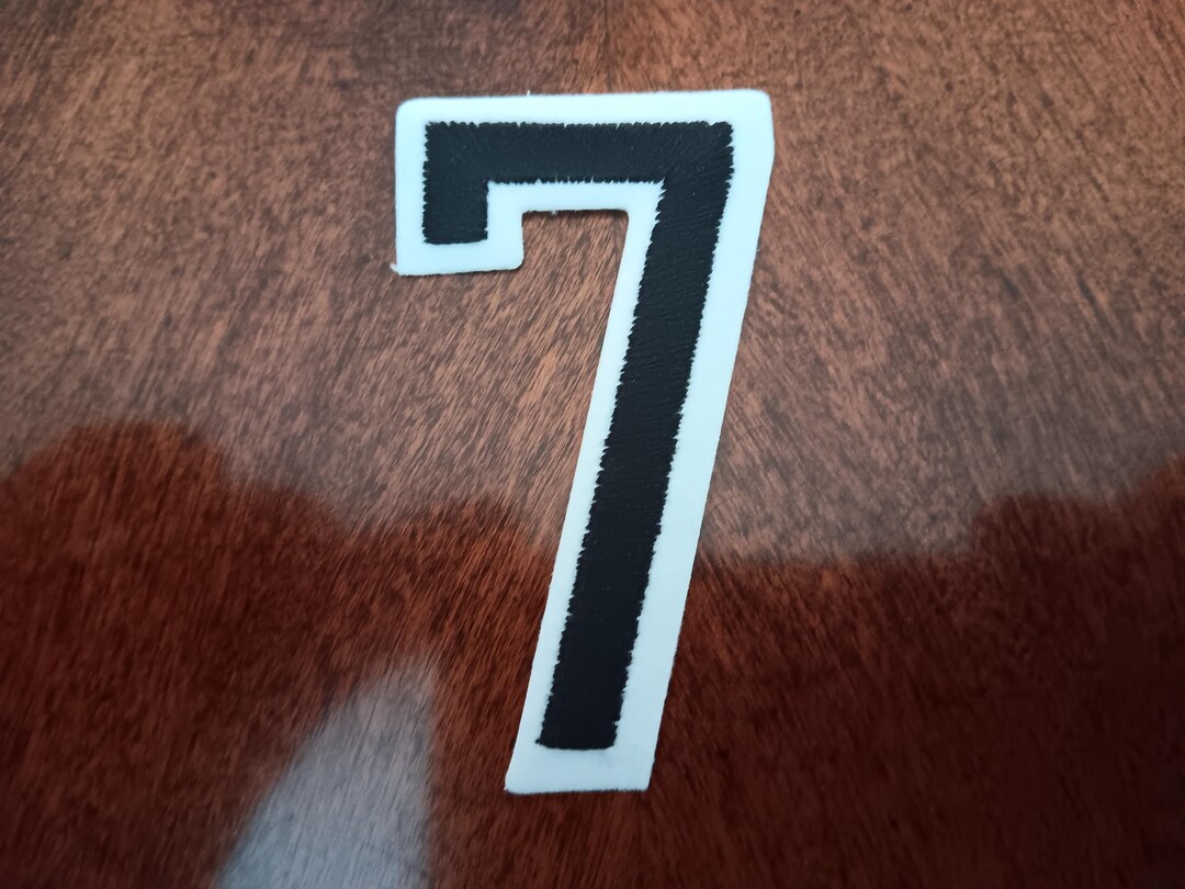 Vintage Number 7 Patch Iron on Stick On - Etsy