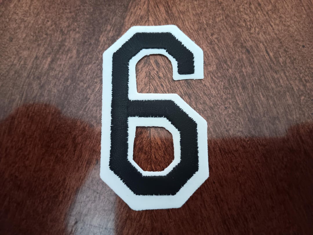 Vintage Number 6 Patch Iron on Stick On - Etsy