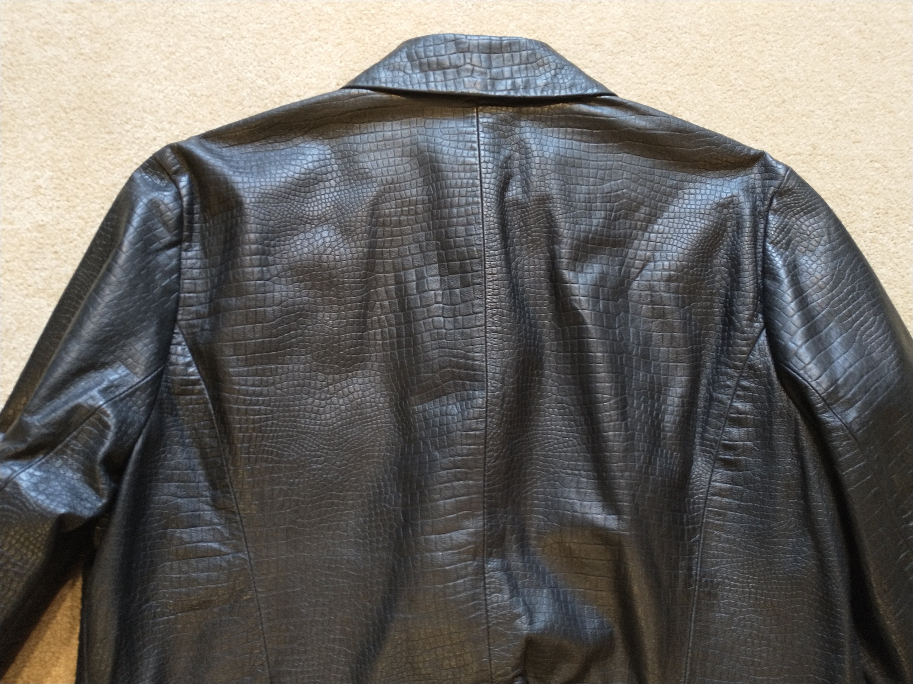 Vintage Apostrophe Women's Black Leather Jacket Size 18 - Etsy
