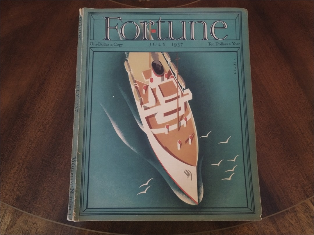 Vintage Fortune Magazine July 1937 - Etsy
