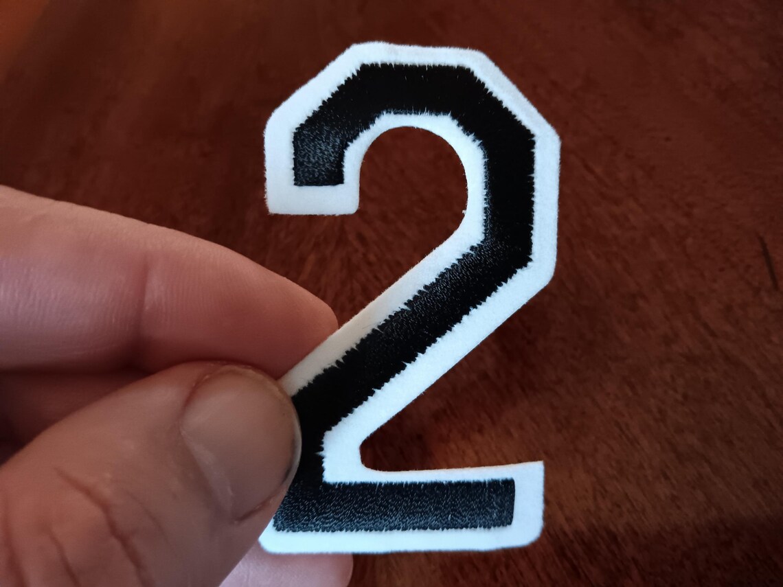 Vintage Number 2 Patch Iron on Stick On - Etsy