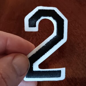 Vintage Number 2 Patch Iron on Stick On - Etsy
