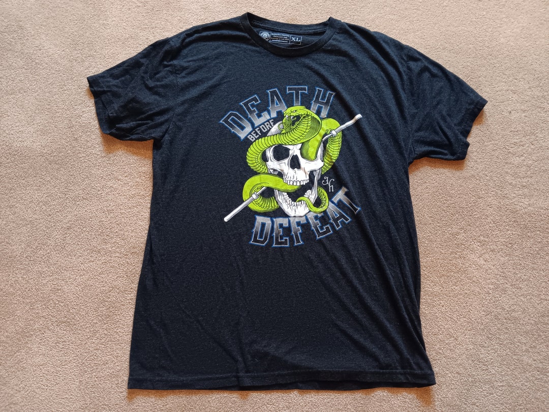 Vintage Death Before Defeat T Shirt Size Xlarge - Etsy