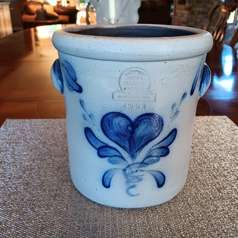 Vintage Crock With Heart - Etsy