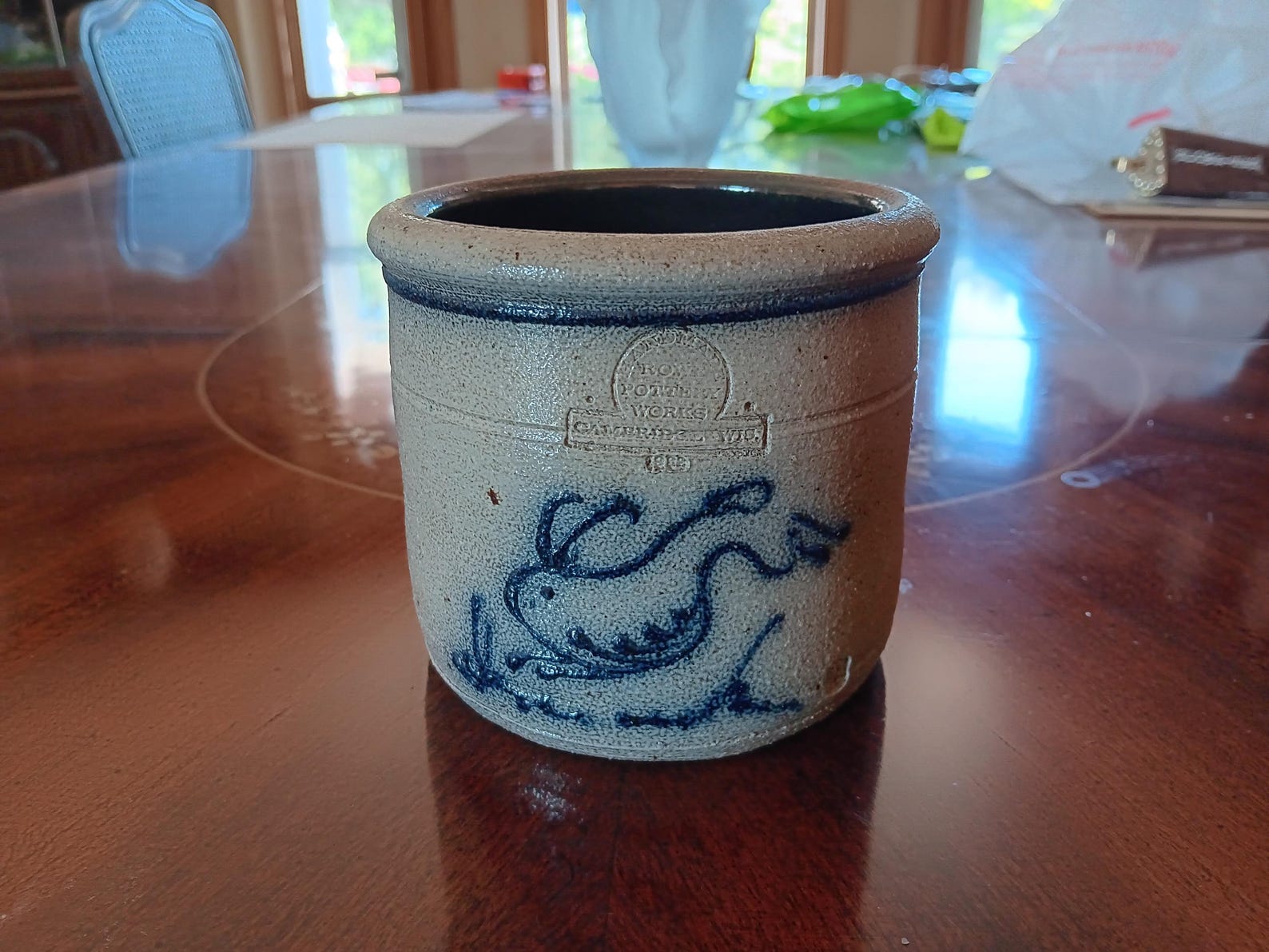 Vintage Rowe Pottery Works Crock Leaping Rabbit Motif 1988 - Etsy