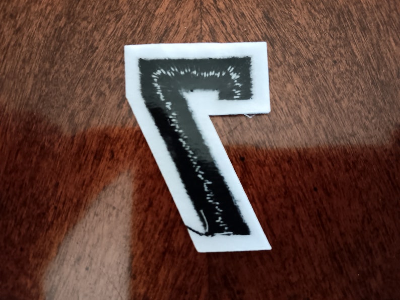 Vintage Number 7 Patch Iron On - Etsy