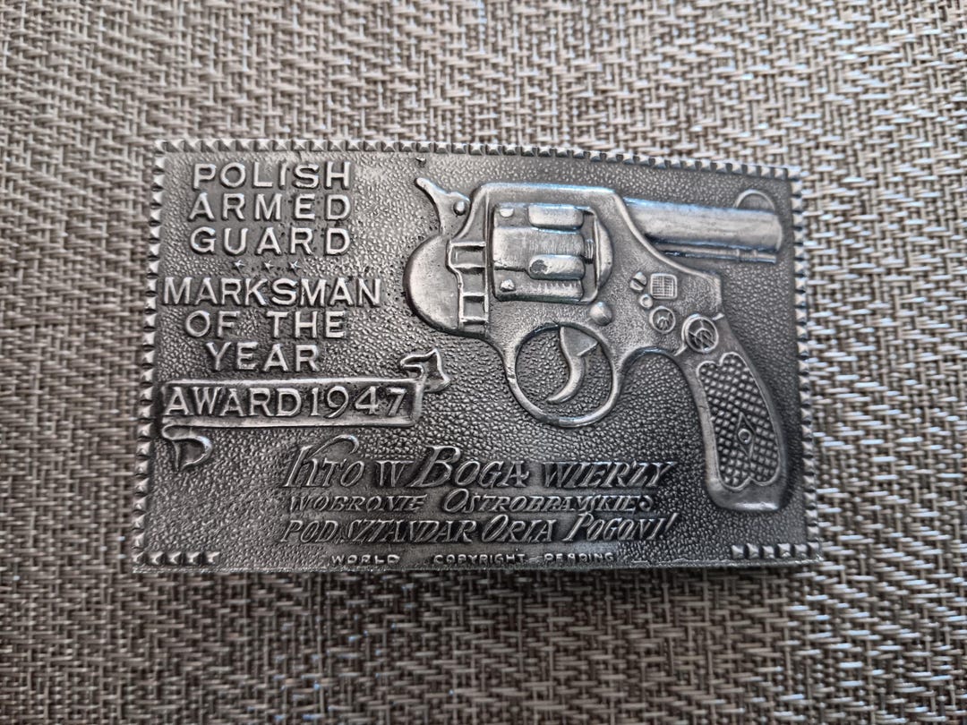 Vintage Polish Armed Guard Belt Buckle Lewis Belt Buckle - Etsy