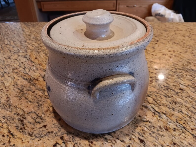 Vintage Rowe Pottery Works Bean Pot Running Pig Motif 1988 - Etsy