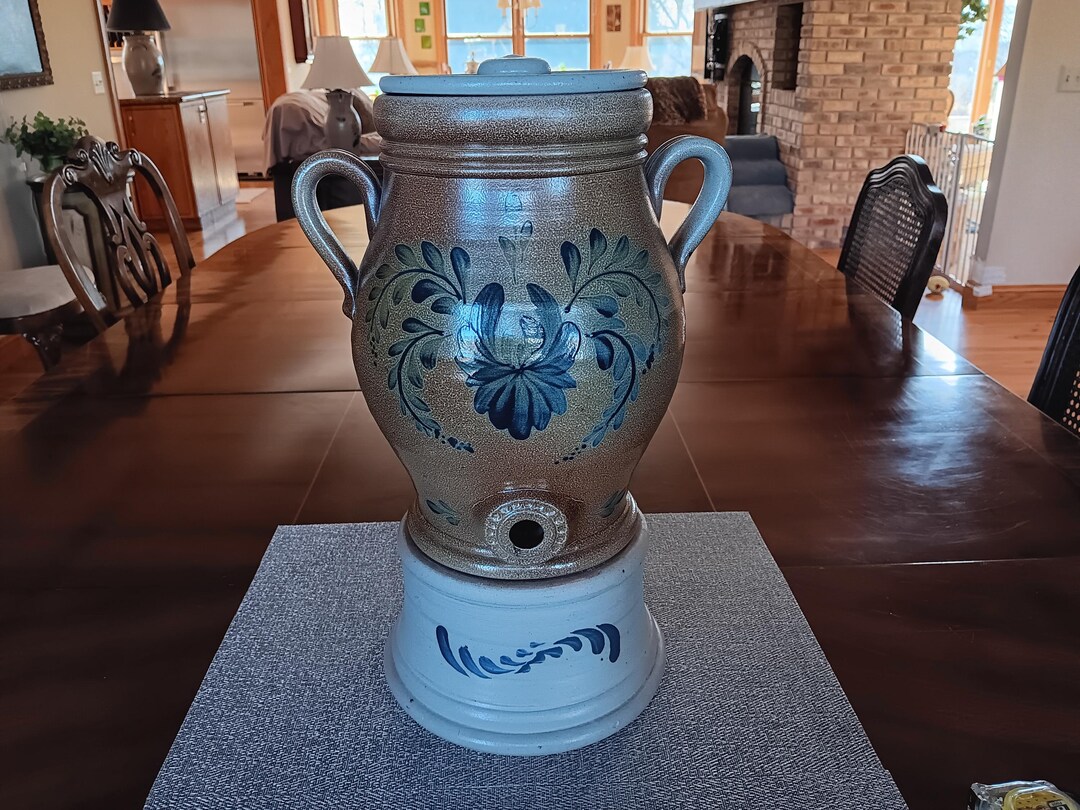 Vintage Rowe Pottery Works Water Cooler Running Floral Motif 2006 ...