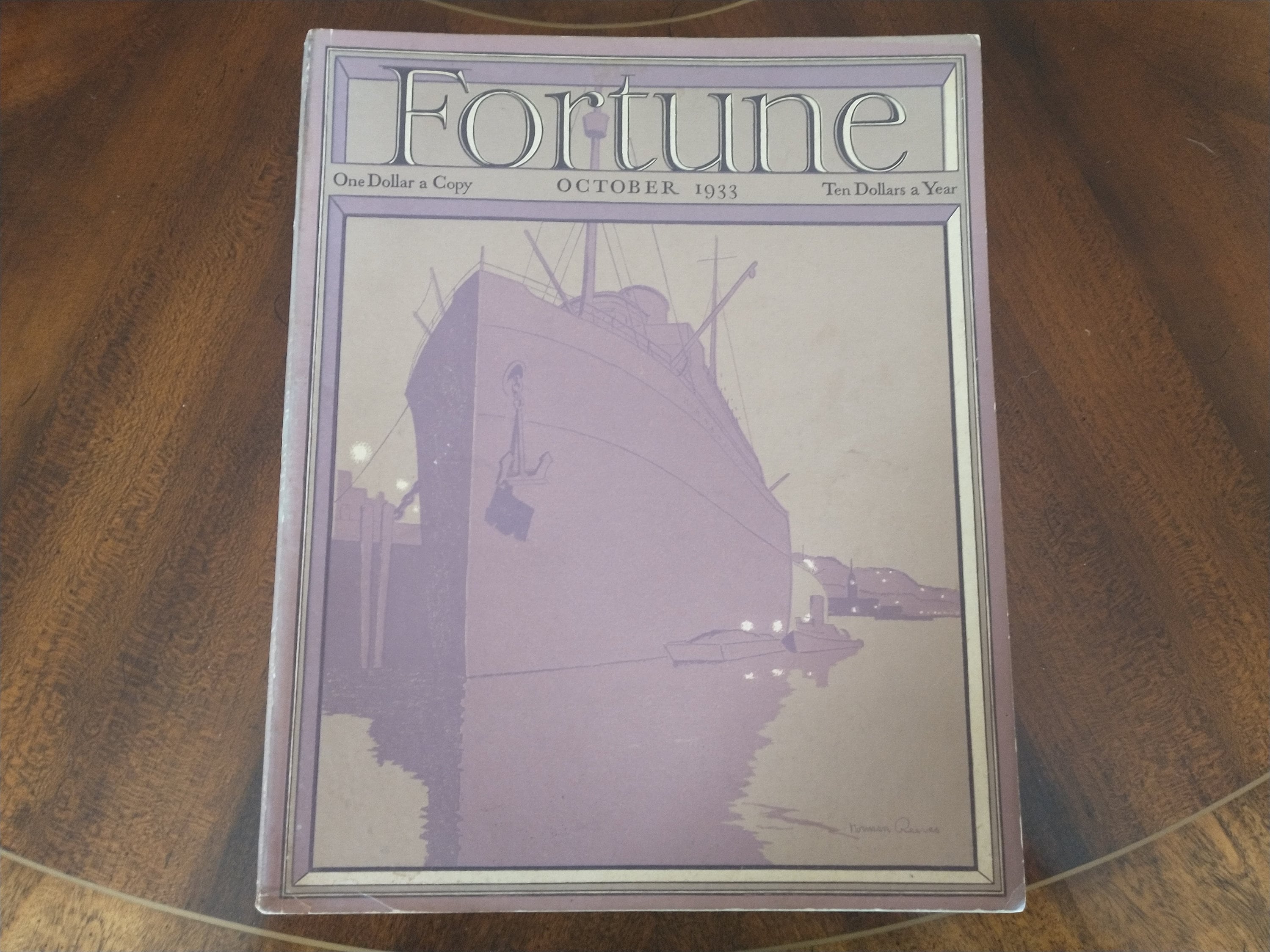 Vintage Fortune Magazine October 1933 - Etsy
