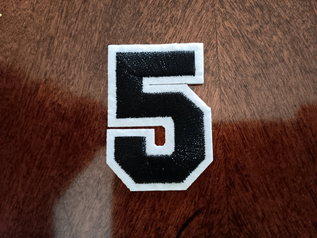 Vintage Number 5 Patch Iron On - Etsy
