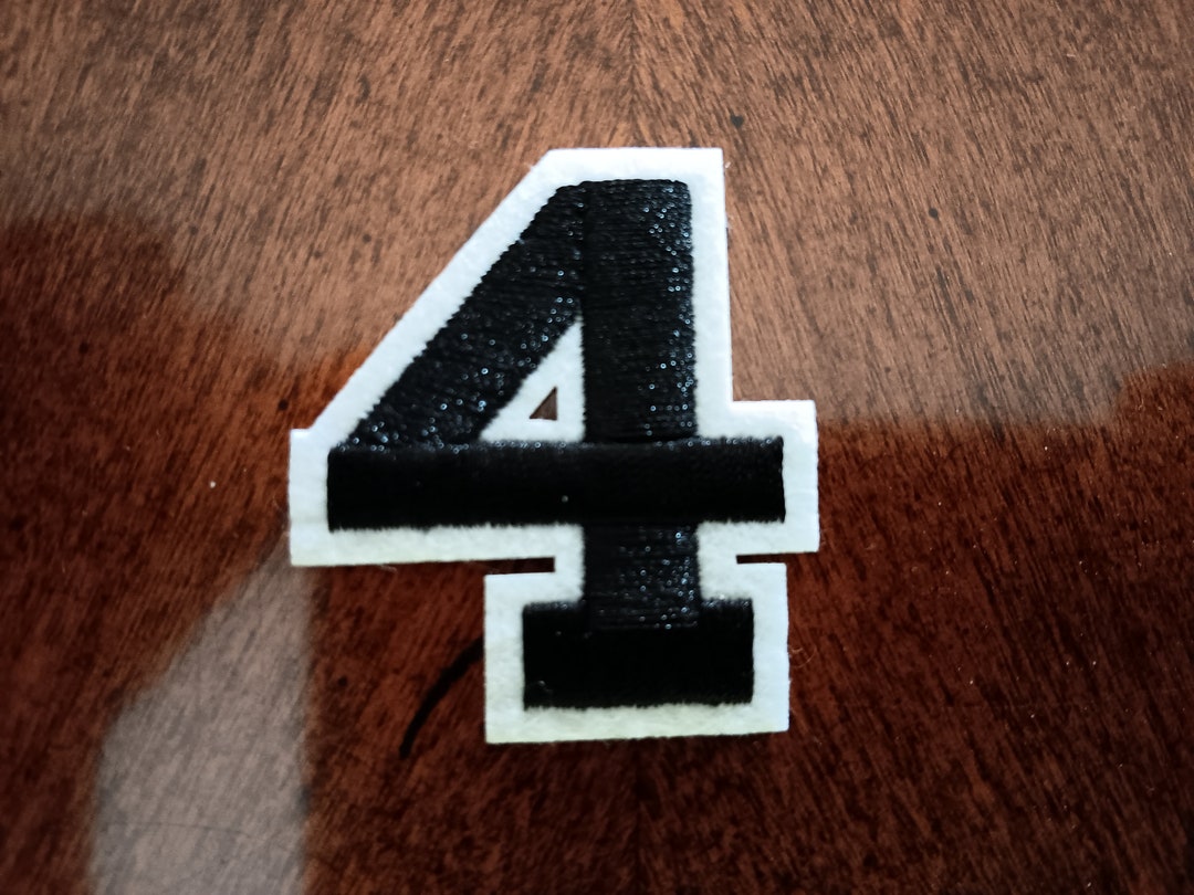 Vintage Number 4 Patch Iron On - Etsy