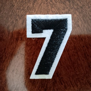 Vintage Number 7 Patch Iron On - Etsy