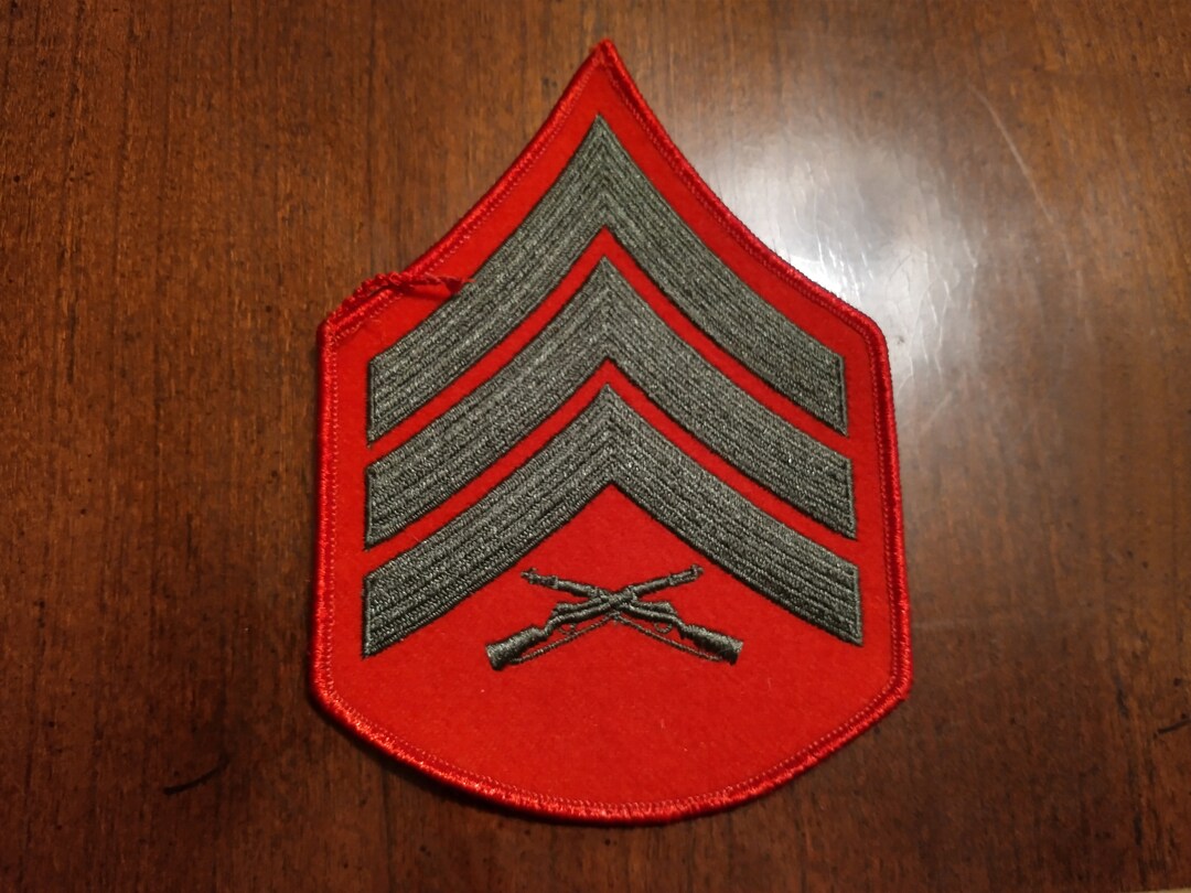 Vintage US Marine Sergeant Patch - Etsy