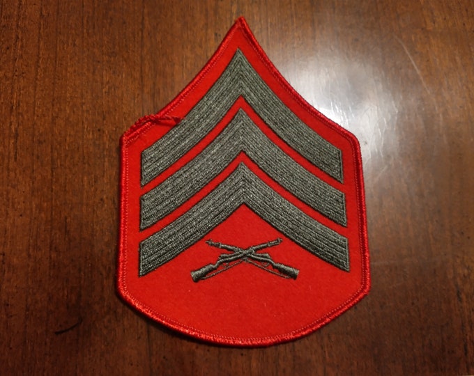 Vintage US Marine Sergeant Patch - Etsy