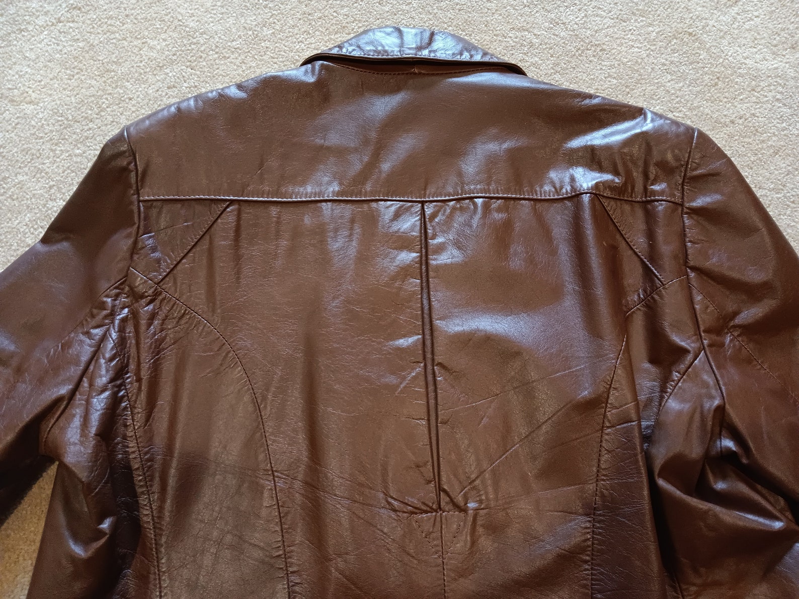 Vintage Sundance Men's Brown Leather Jacket Size 46 - Etsy