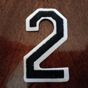 Vintage Number 2 Patch Iron on Stick On - Etsy