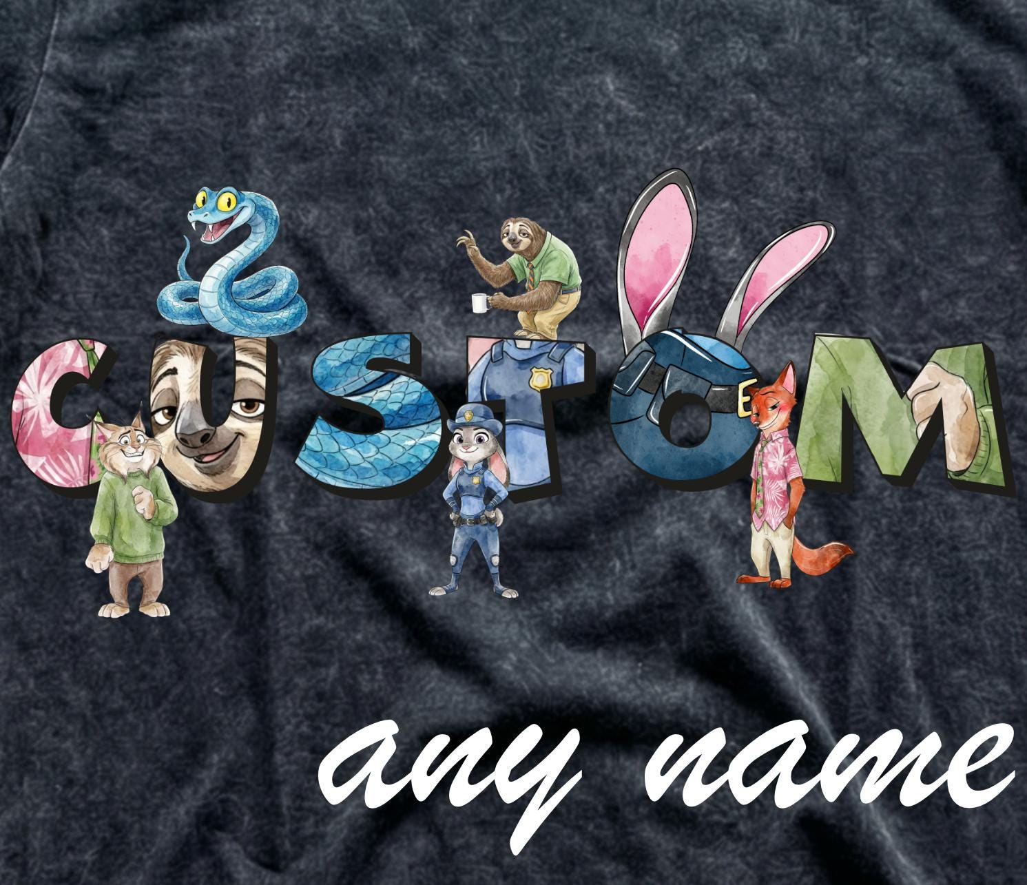 Custom Zootopia 2 PNG Personalized Name | Digital Download File ...