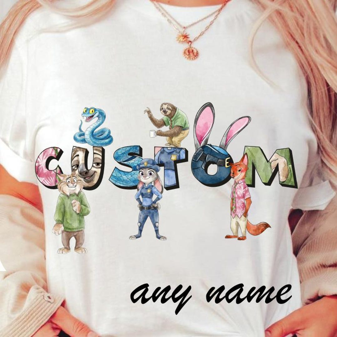 Custom Zootopia 2 PNG Personalized Name | Digital Download File ...