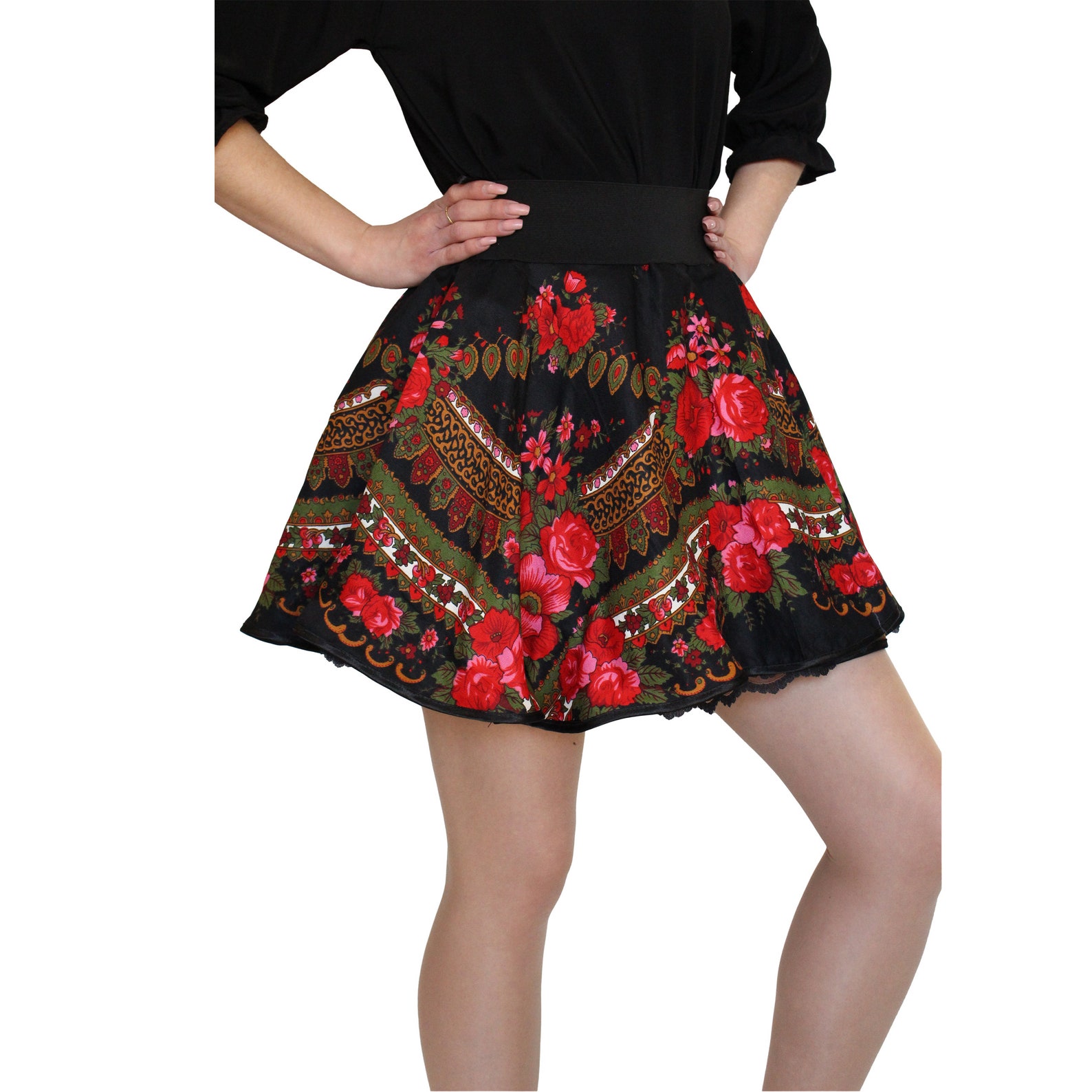 Traditional Polish Folk Skirt Highlander "cleo" Tulle Skirt,skirt ...