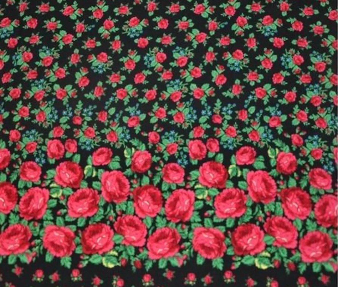 Polish Folk Fabric, Highlander Flower Pattern, Folklore, Highlander ...