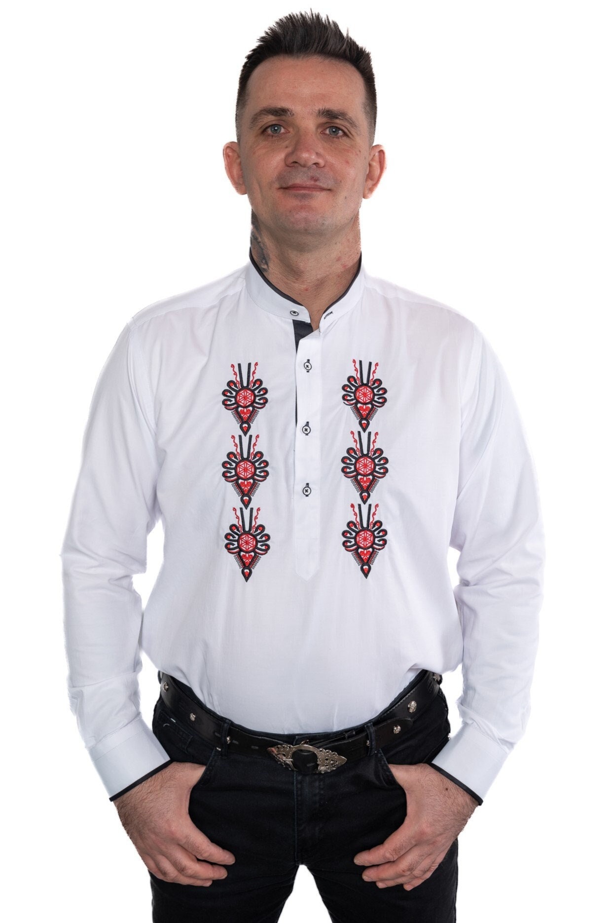 Polish Folk,man Shirt,embroidery Shirt,highlander Shirt,embroidery ...