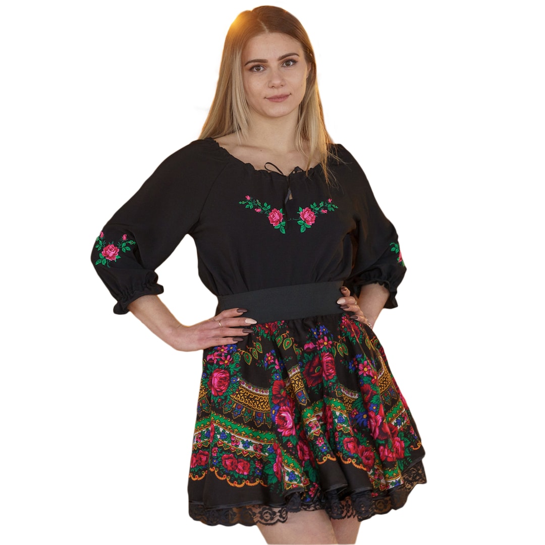 Traditional Polish Folk Skirt Highlander "cleo" Tulle Skirt,skirt ...