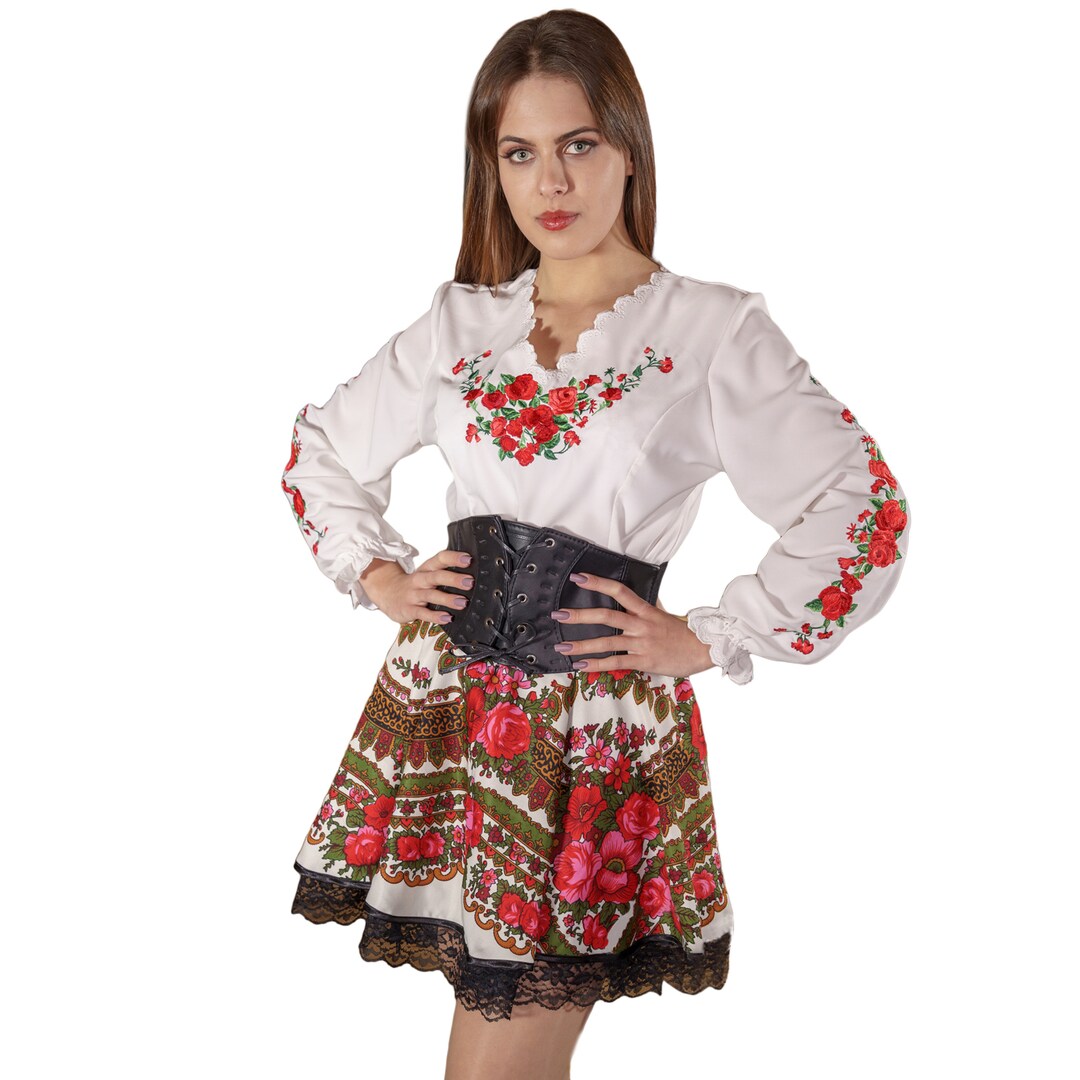 Traditional Polish Folk Skirt Highlander "cleo" Tulle Skirt,skirt ...