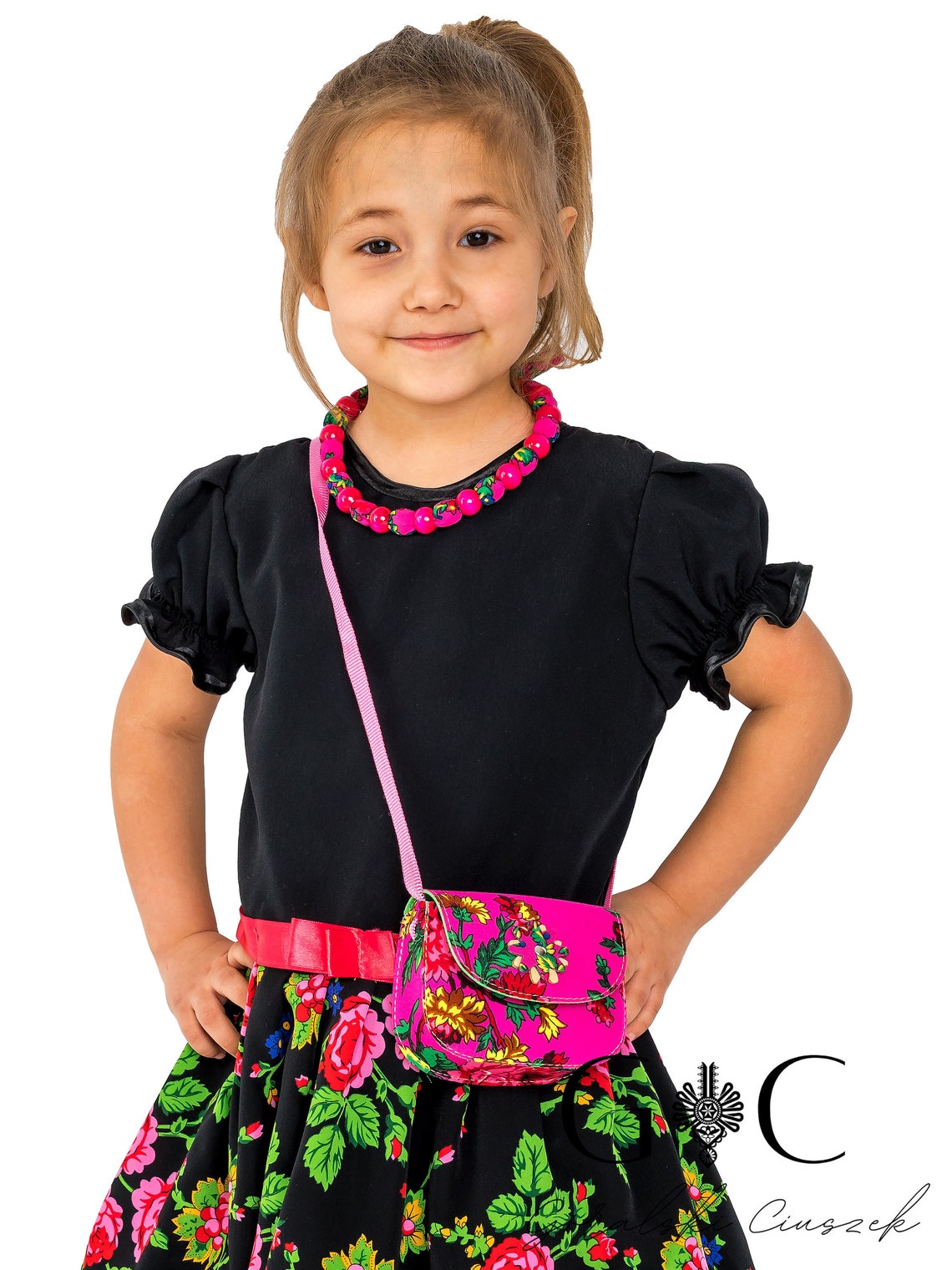 Traditional Folk Dress, Floral Dress for Kids, Embroidered Dress for ...