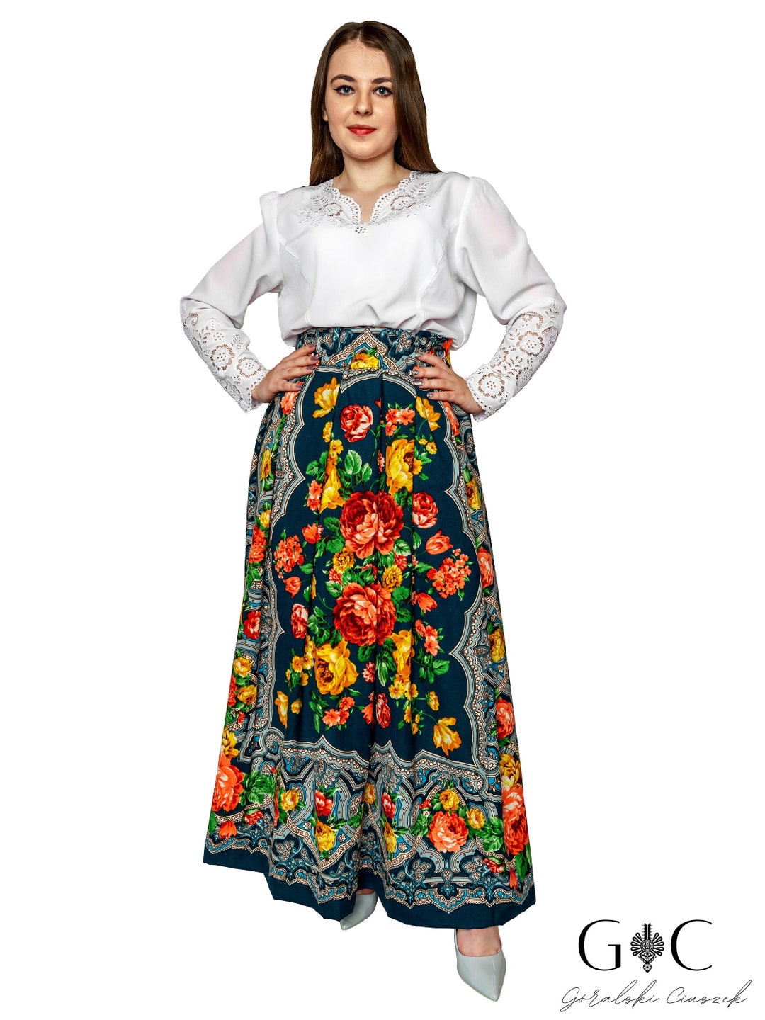 Polish Folk,wool Skirt,polish Skirt,highlander Skirt,flower Skirt,skirt ...