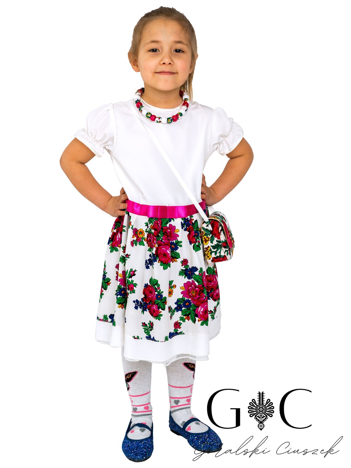 Traditional Folk Dress, Floral Dress for Kids, Embroidered Dress for ...